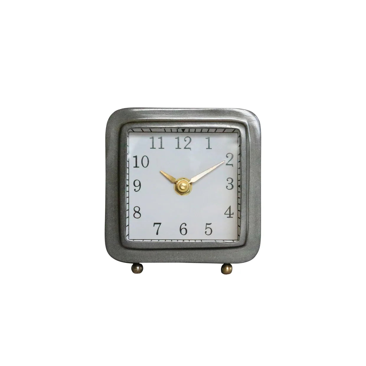 Table Clock in Satin Grey Finish – Hutchinson's Flooring, Furniture ...